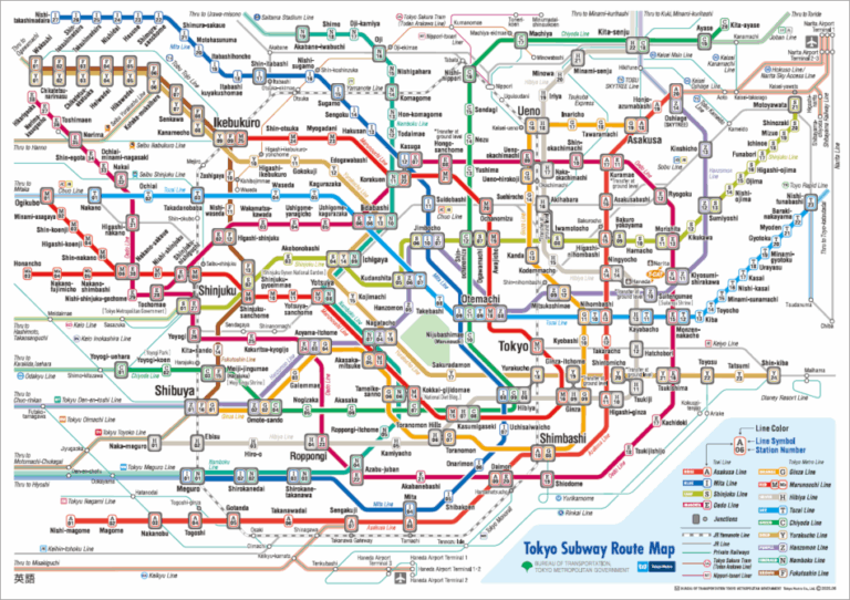 Tokyo Metro Map Guide | Genki Mobile